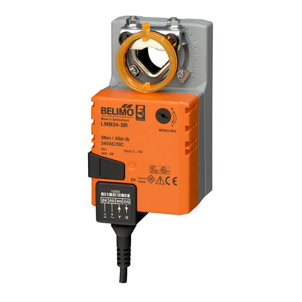 LMB24-SR.1 - Belimo Actuador de Damper, 2-10Vdc, 24Vac, 24Vdc – SASE Controls