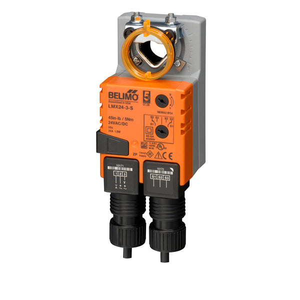 LMX24-3-S - Belimo Actuador de Damper, On/Off, Flotante, 24Vac, 24Vdc – SASE Controls