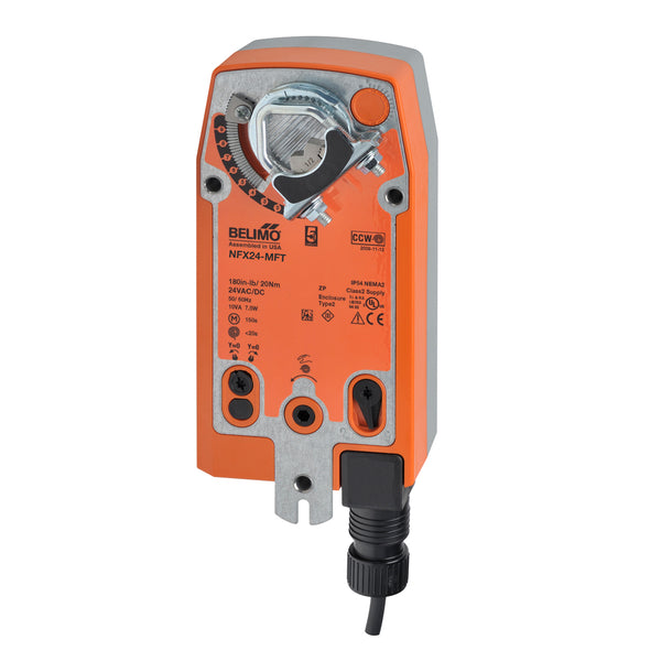 NFX24-MFT - Belimo Actuador de Damper, 2-10Vdc, On/Off, Flotante, 4-20 – SASE Controls